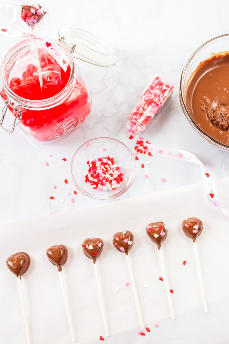 Chocolate Covered Jelly Hearts - Love On A Plate