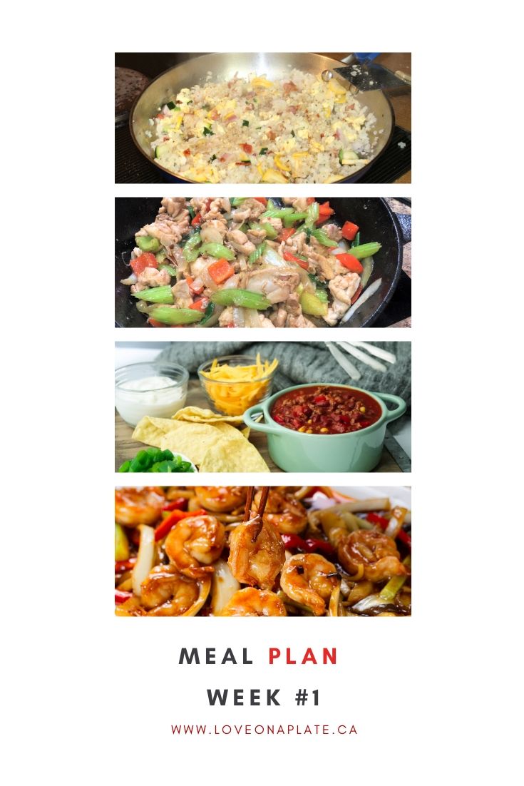 January Meal Plan Week 1 - Love On A Plate Meal Planning