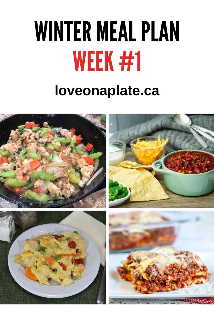 January Meal Plan Week 1 - Love On A Plate Meal Planning