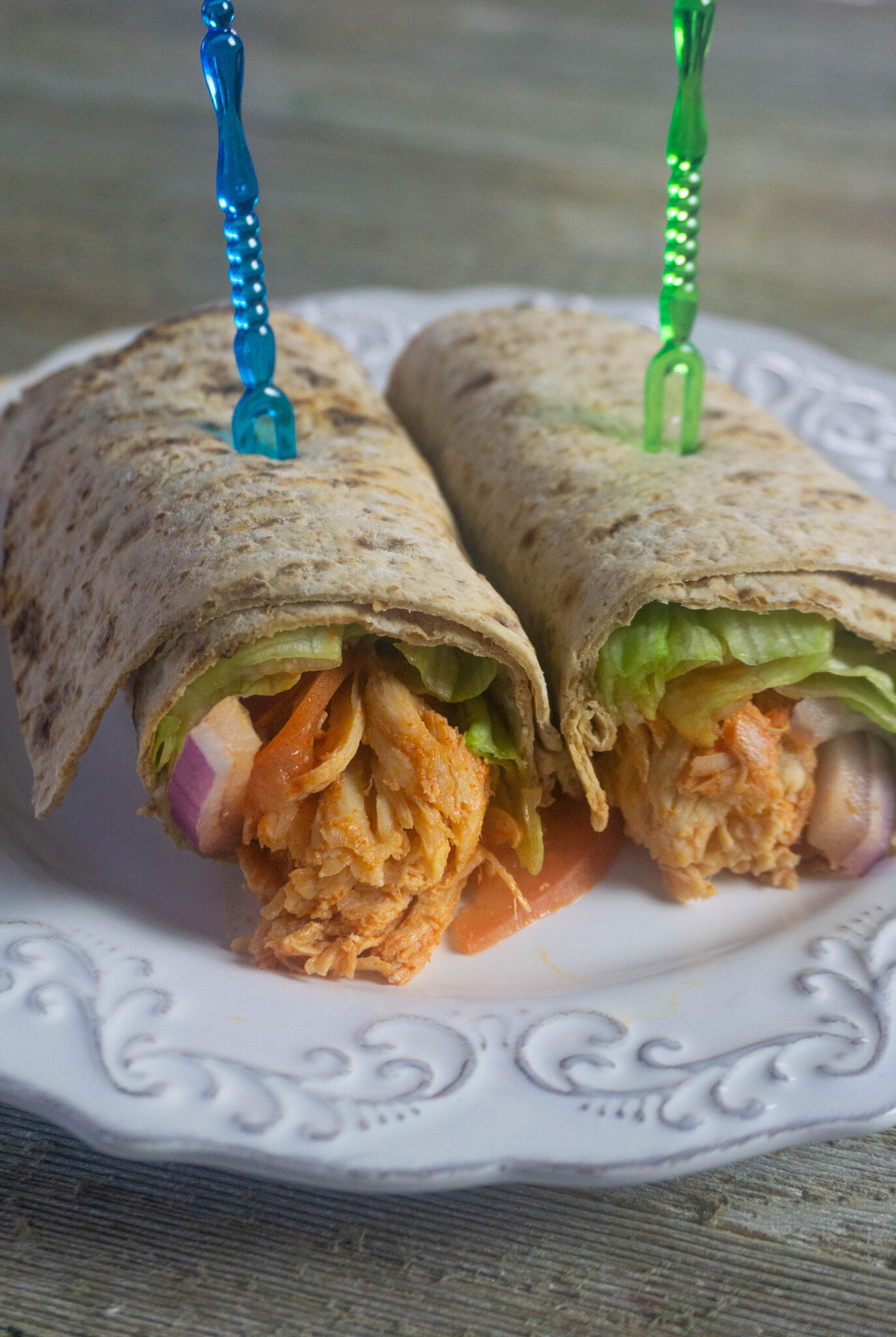 Instant Buffalo Chicken Wrap - Love On A Plate Instant Pot