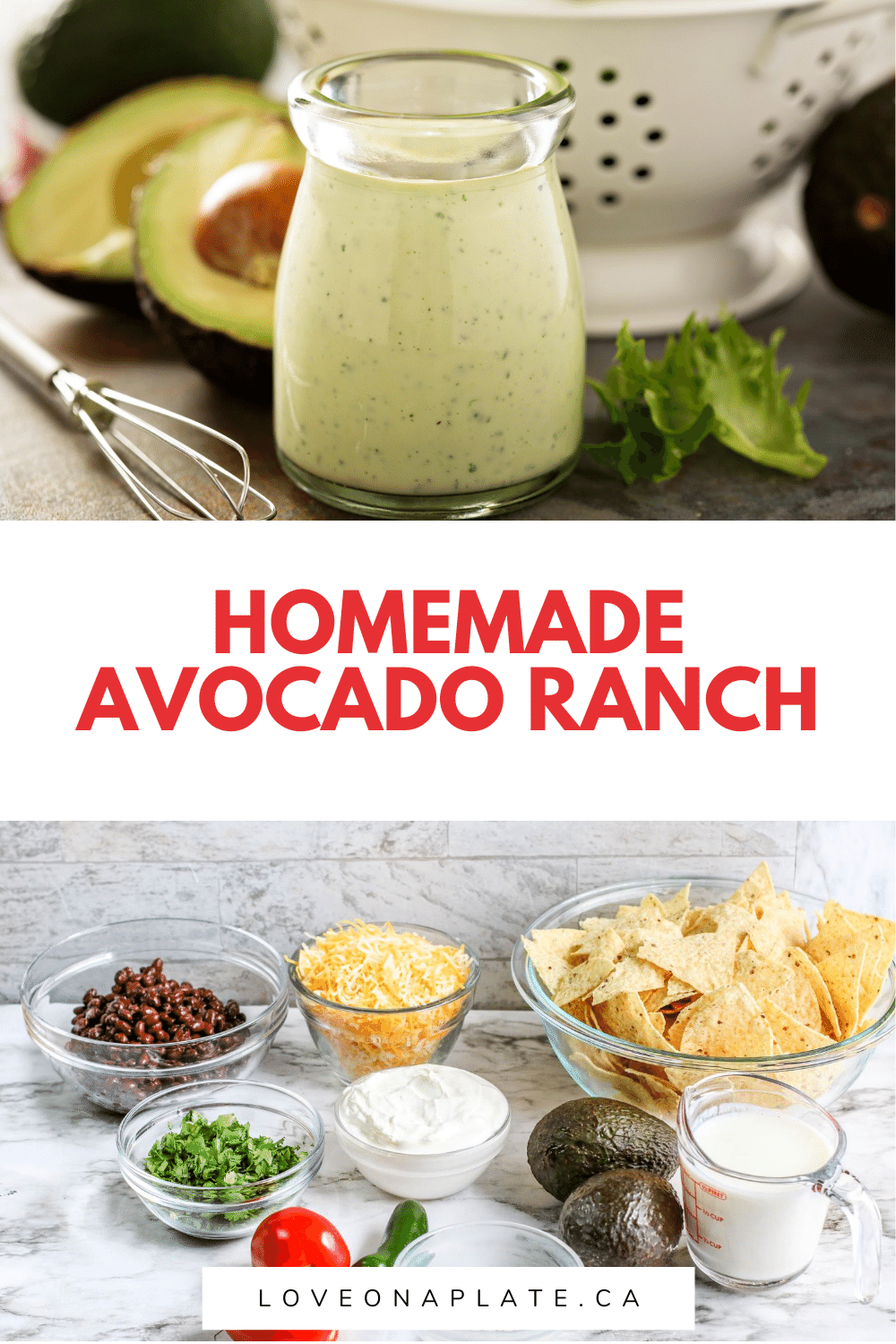 Avocado Ranch Dressing - Love On A Plate
