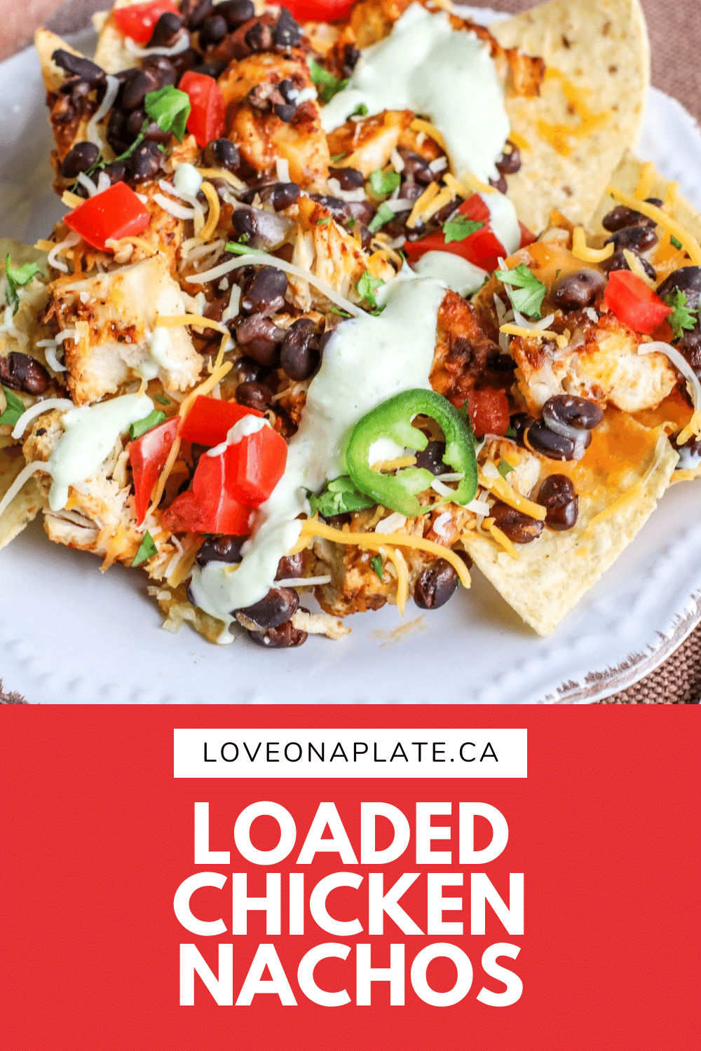 Chipotle Chicken Nachos - Love On A Plate Chipotle Chicken Nachos Chicken